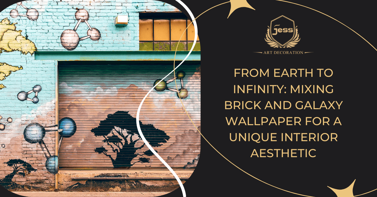 From Earth to Infinity: Mixing Brick and Galaxy Wallpaper for a Unique ...