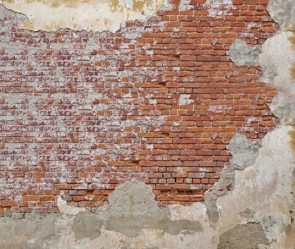 3D Brick Concrete Red Rectangle Wall Mural Wallpaper YXL 2654 ...