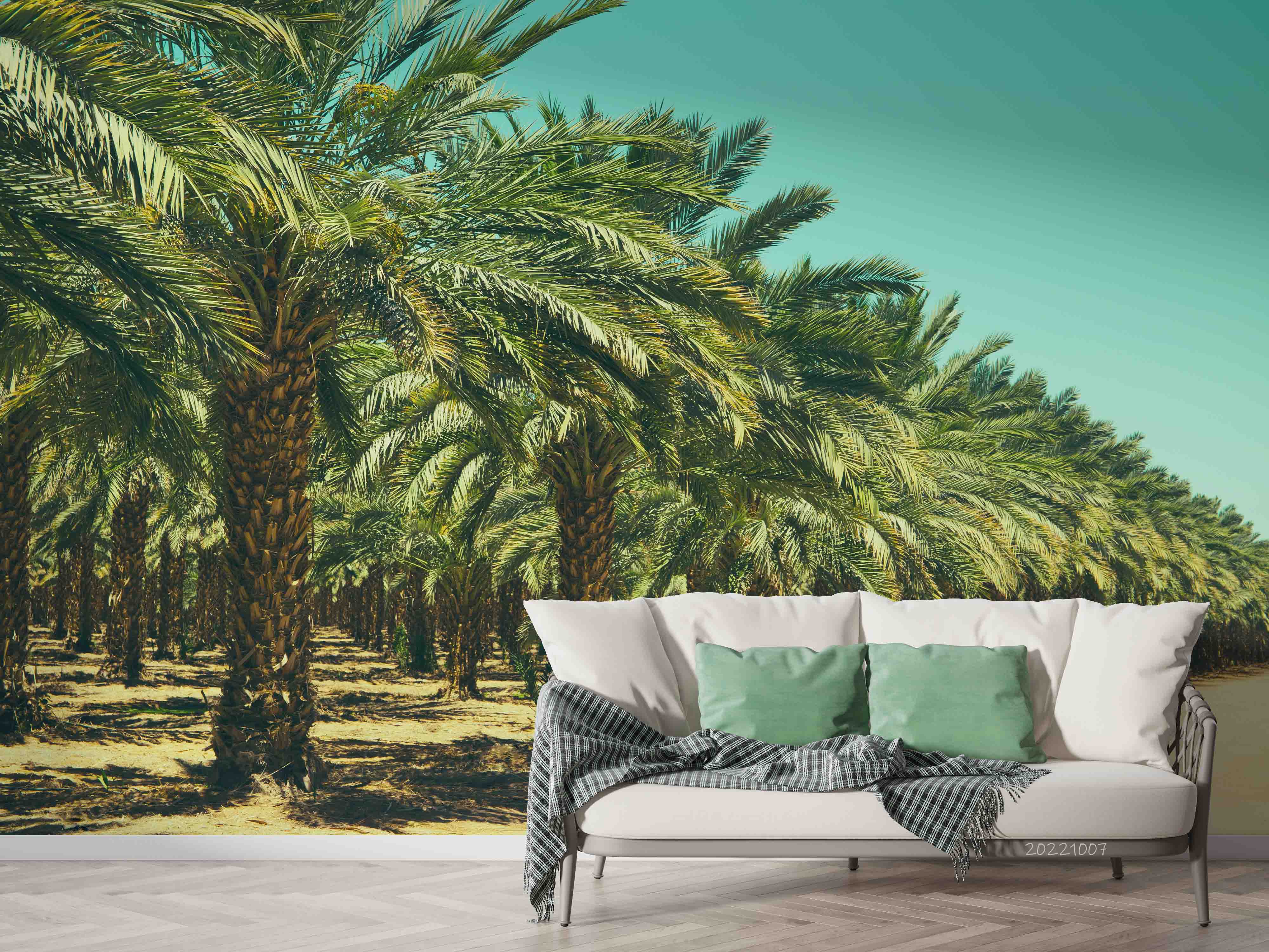 3D Plantation Date Palm Tree Israel Wall Mural Wallpaper GD 3220 ...