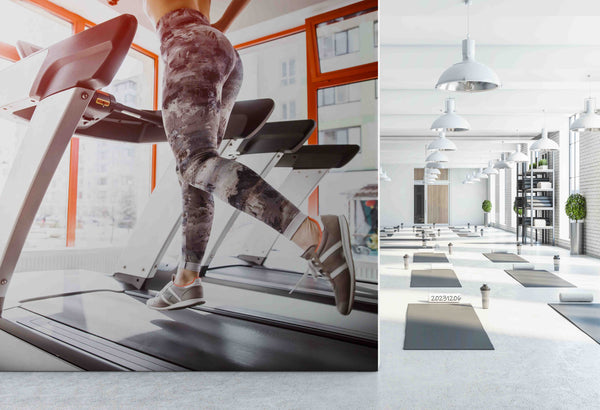 3D Running Machine Leg Gym Window Wall Mural Wallpaper YXL 119 ...