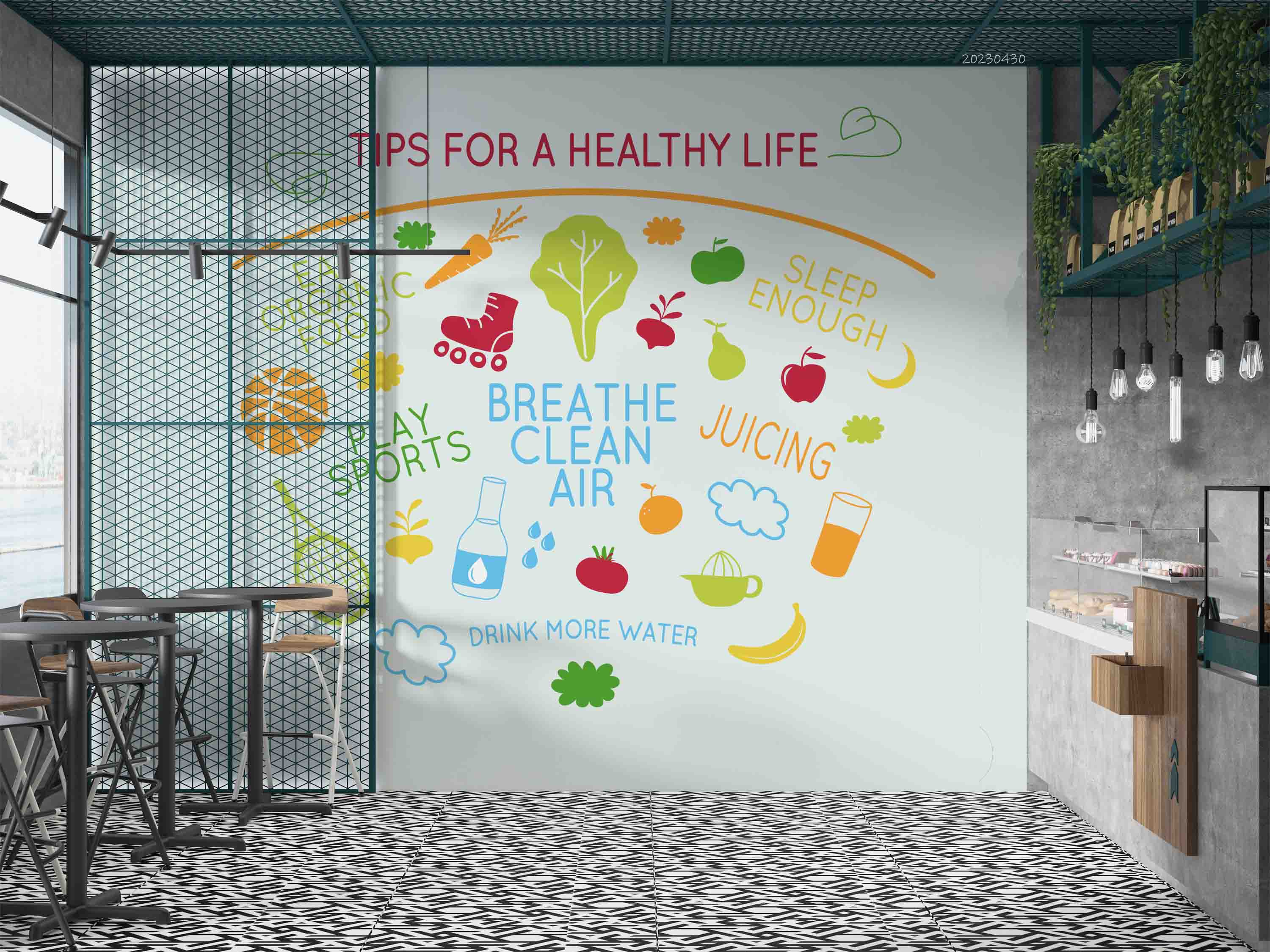 3D Healthy Lifestyle Wall Mural Wallpaper GD 5226 – Jessartdecoration