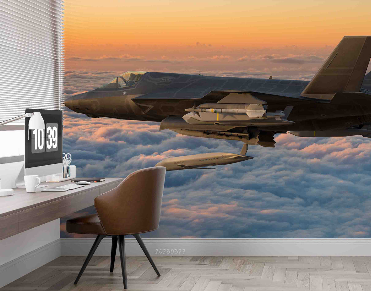 3D Lockheed Martin F-35 Lightning II Cruise Missile AGM-158 Jassm Wall ...