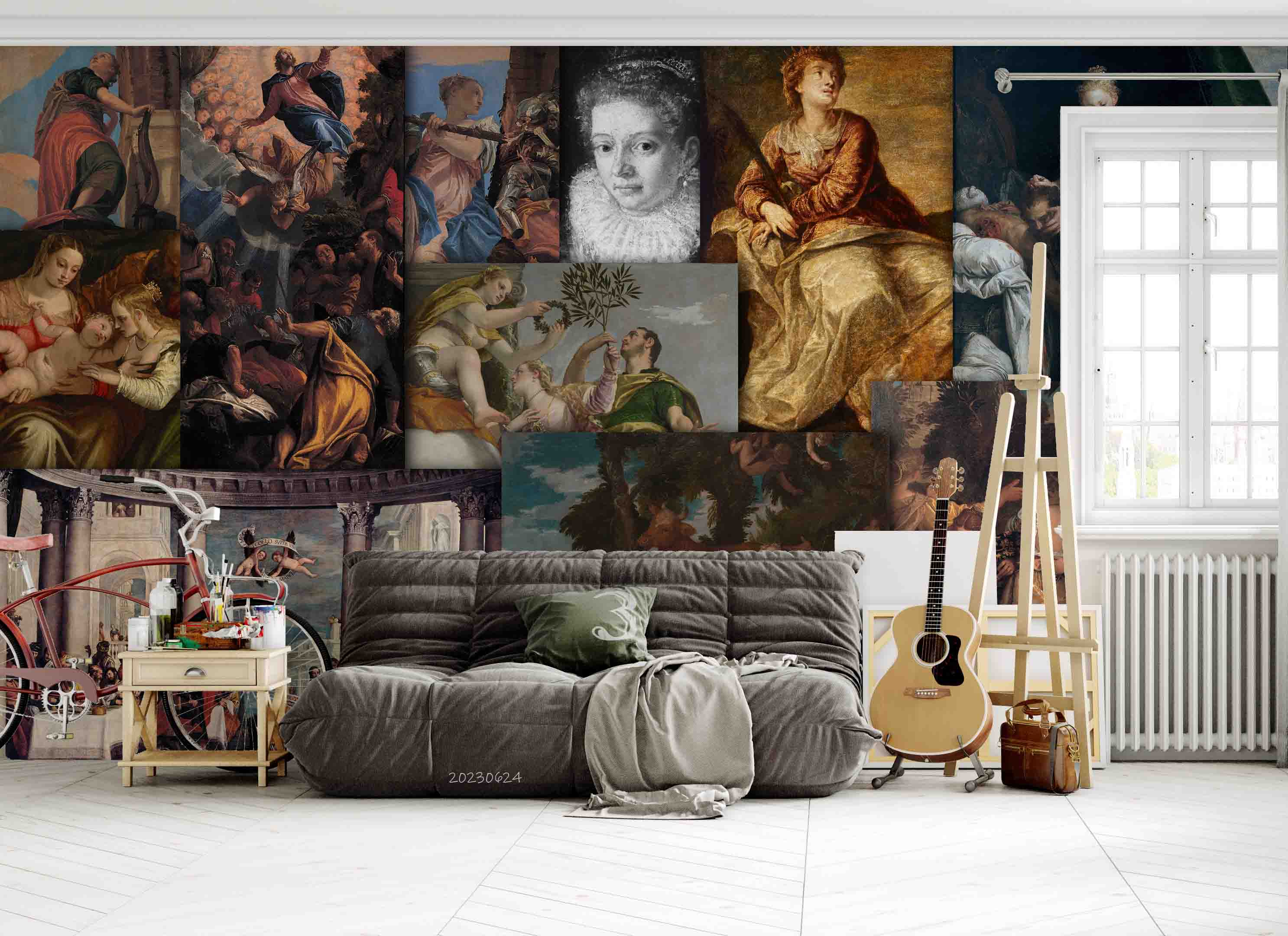 3D Oil Painting World-Famous Masterpiece Wall Mural Wallpaper YXL 24 ...
