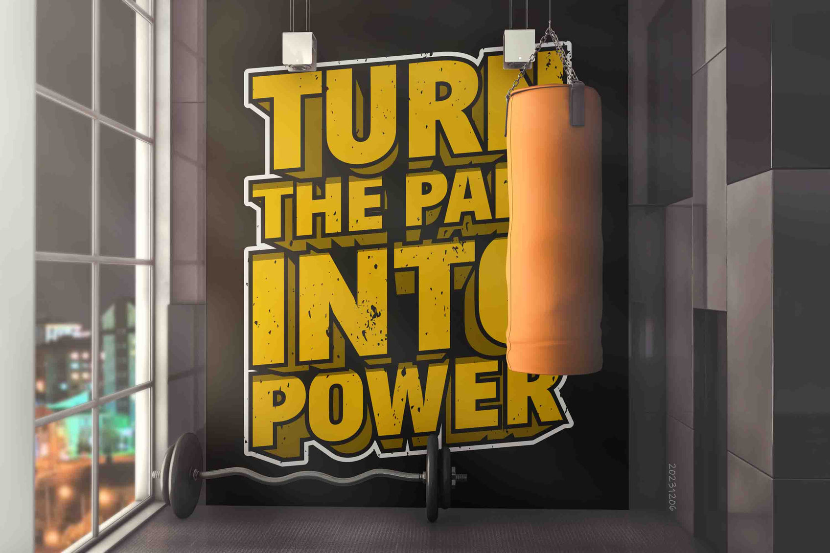 3D Poster Stereoscopic Letter Black Wall Mural Wallpaper YXL 131 ...