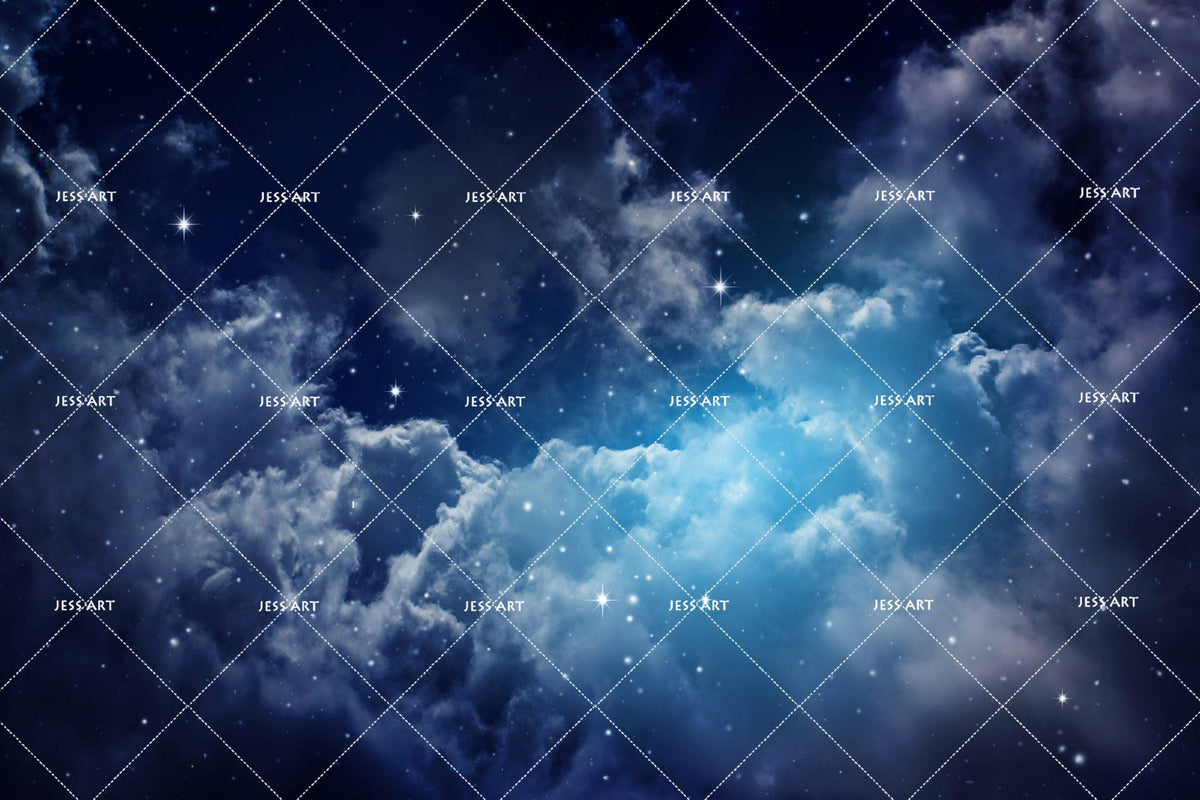 3D Night Sky Clouds Wall Mural Wallpaper 6 LQH | Jessartdecoration