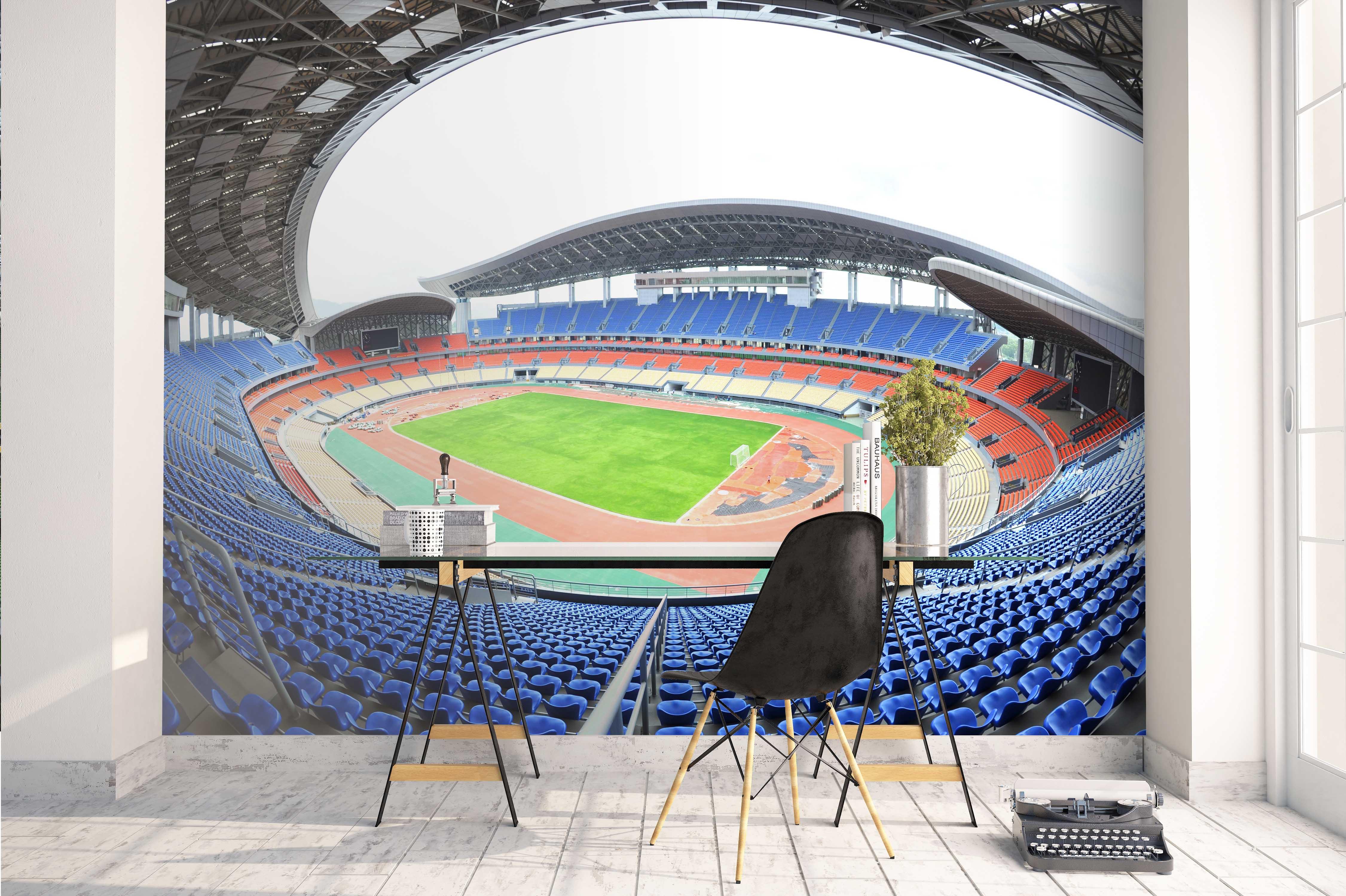 3D football soccer stadium wall mural wallpaper 38 – Jessartdecoration