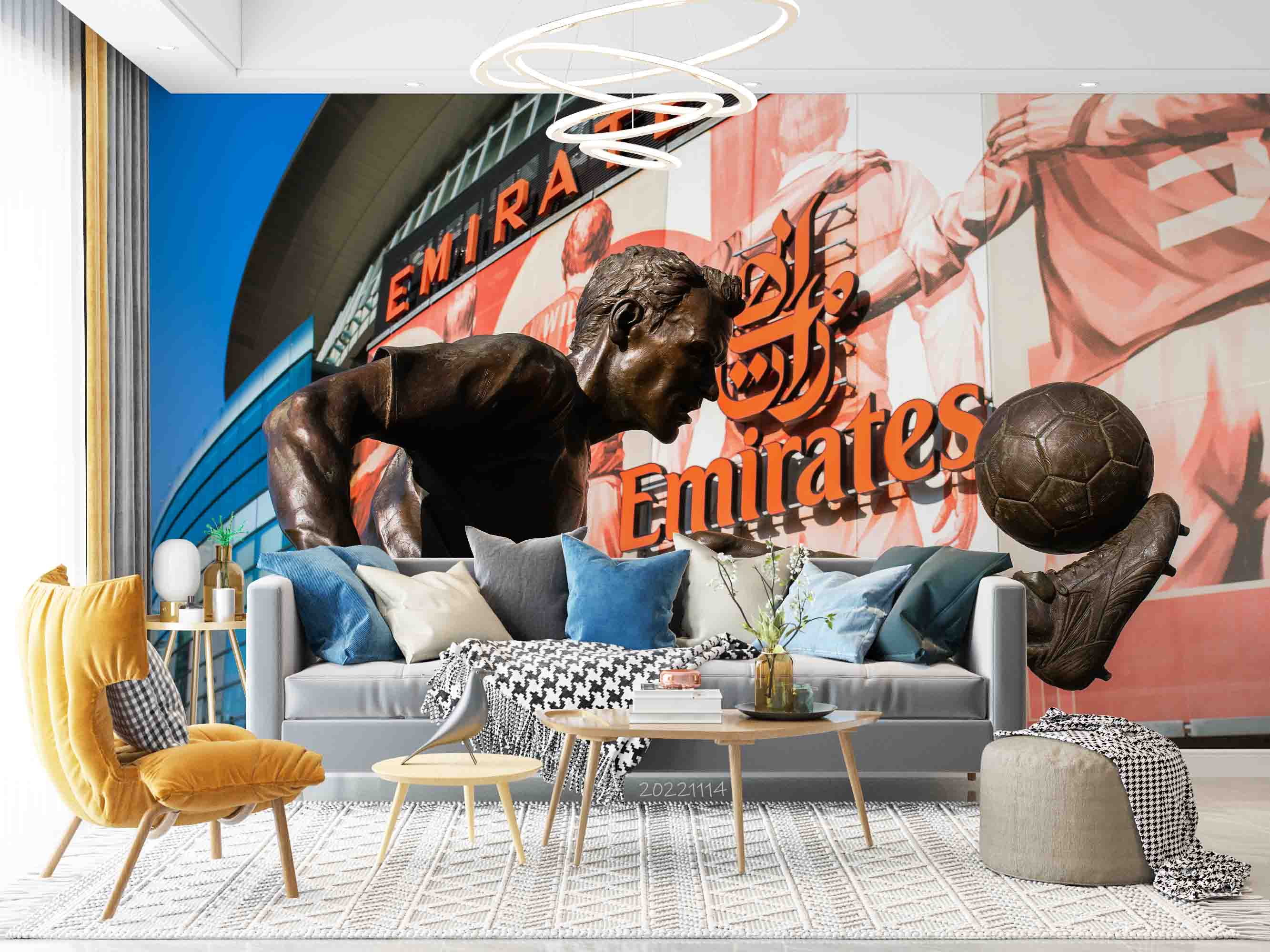 3D UK Emirates Stadium Wall Mural Wallpaper GD 163 – Jessartdecoration