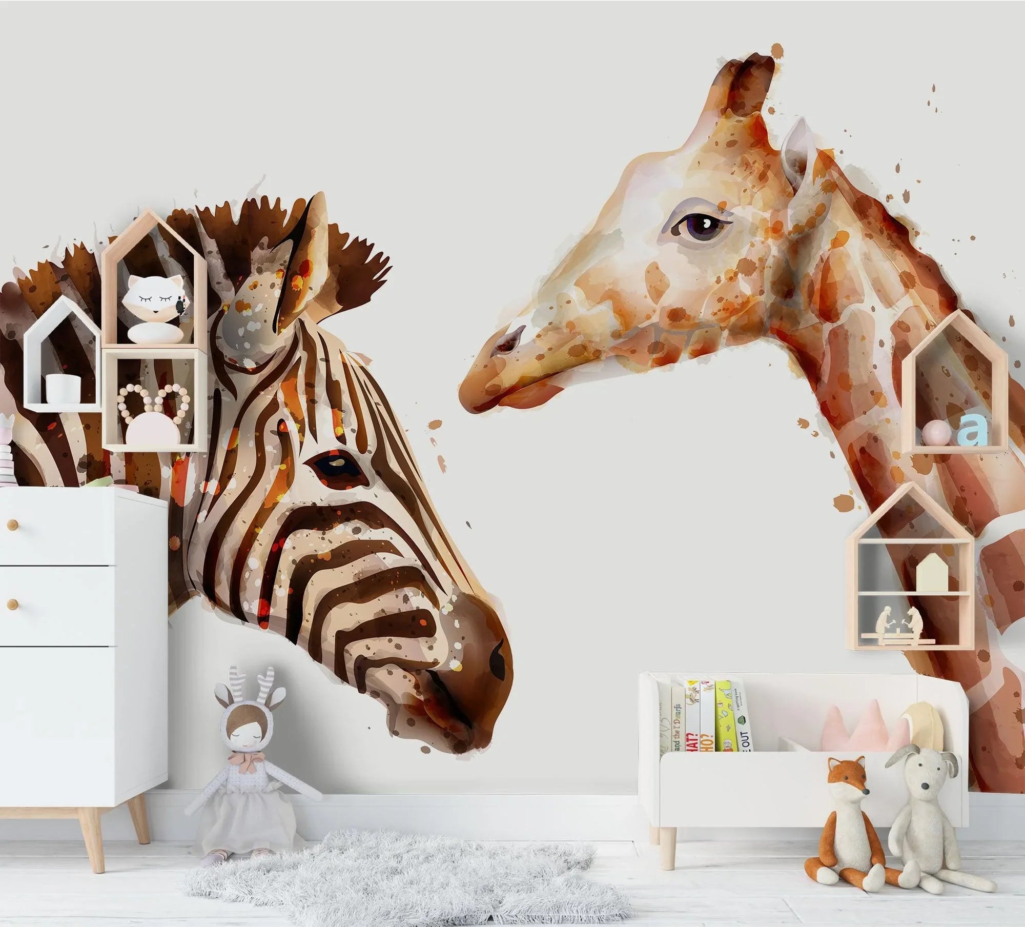 Abstract Giraffe Wallpaper