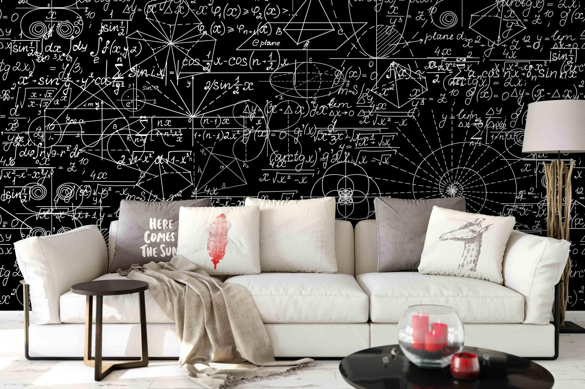 3D Mathematics Blackboard Wall Mural Wallpaper 140 – Jessartdecoration
