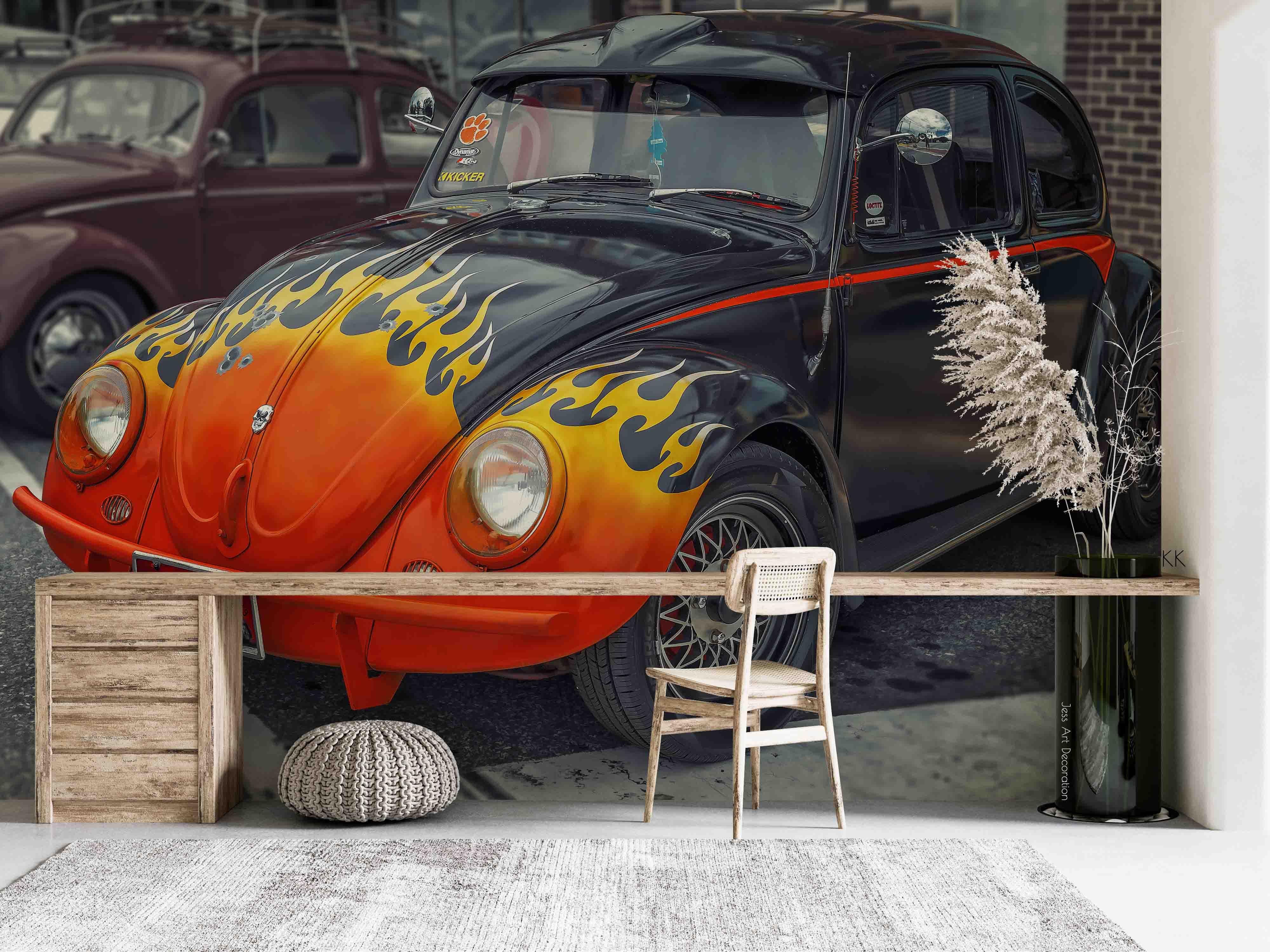 3D American Classic Car Show Wall Mural Wallpaper GD 3226 ...