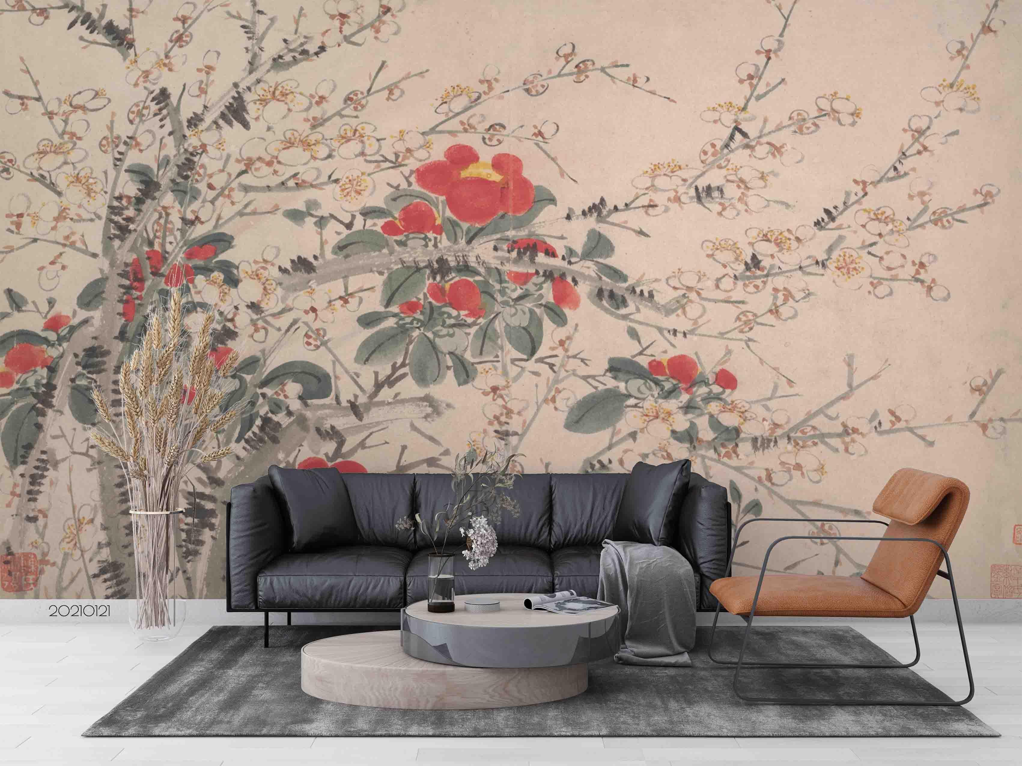 3D Chinese Traditional Painting Wall Mural Wallpaper LQH 31 ...