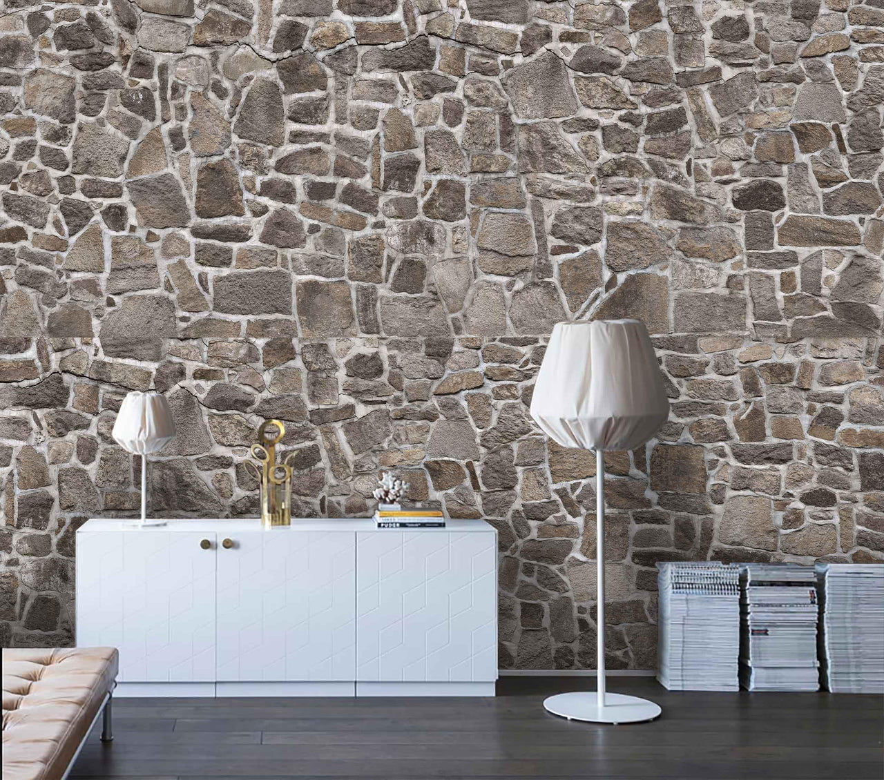 3D Stone Wall Effect Wall Mural Wallpaper 86 – Jessartdecoration
