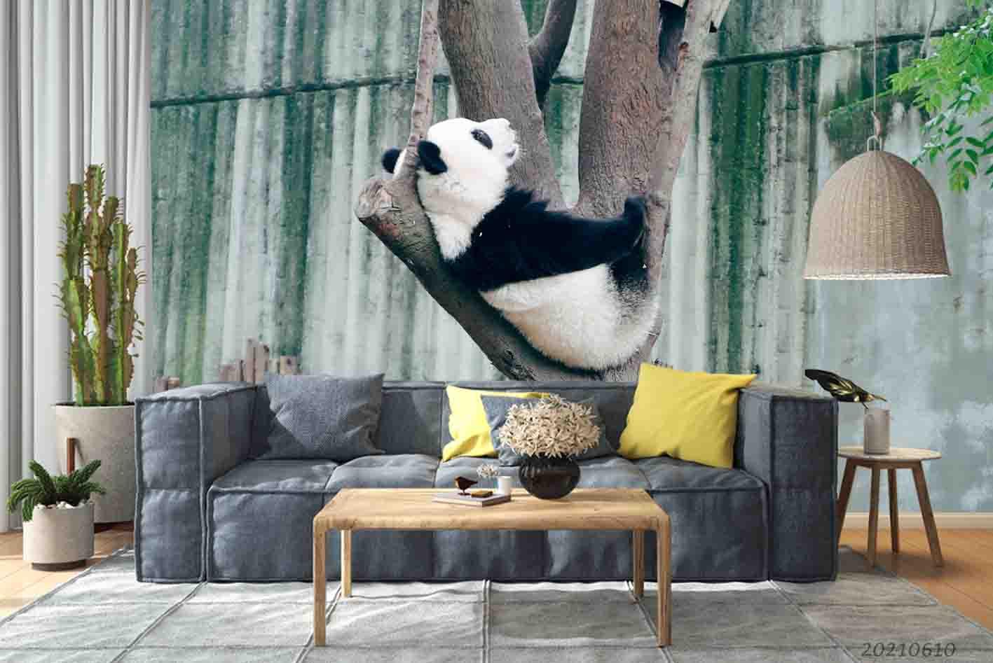 3D Chinese Panda Wall Mural Wallpaper SWW1771 – Jessartdecoration