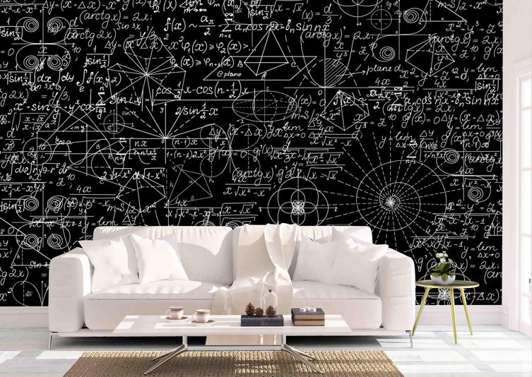 3D Mathematics Blackboard Wall Mural Wallpaper 140 – Jessartdecoration
