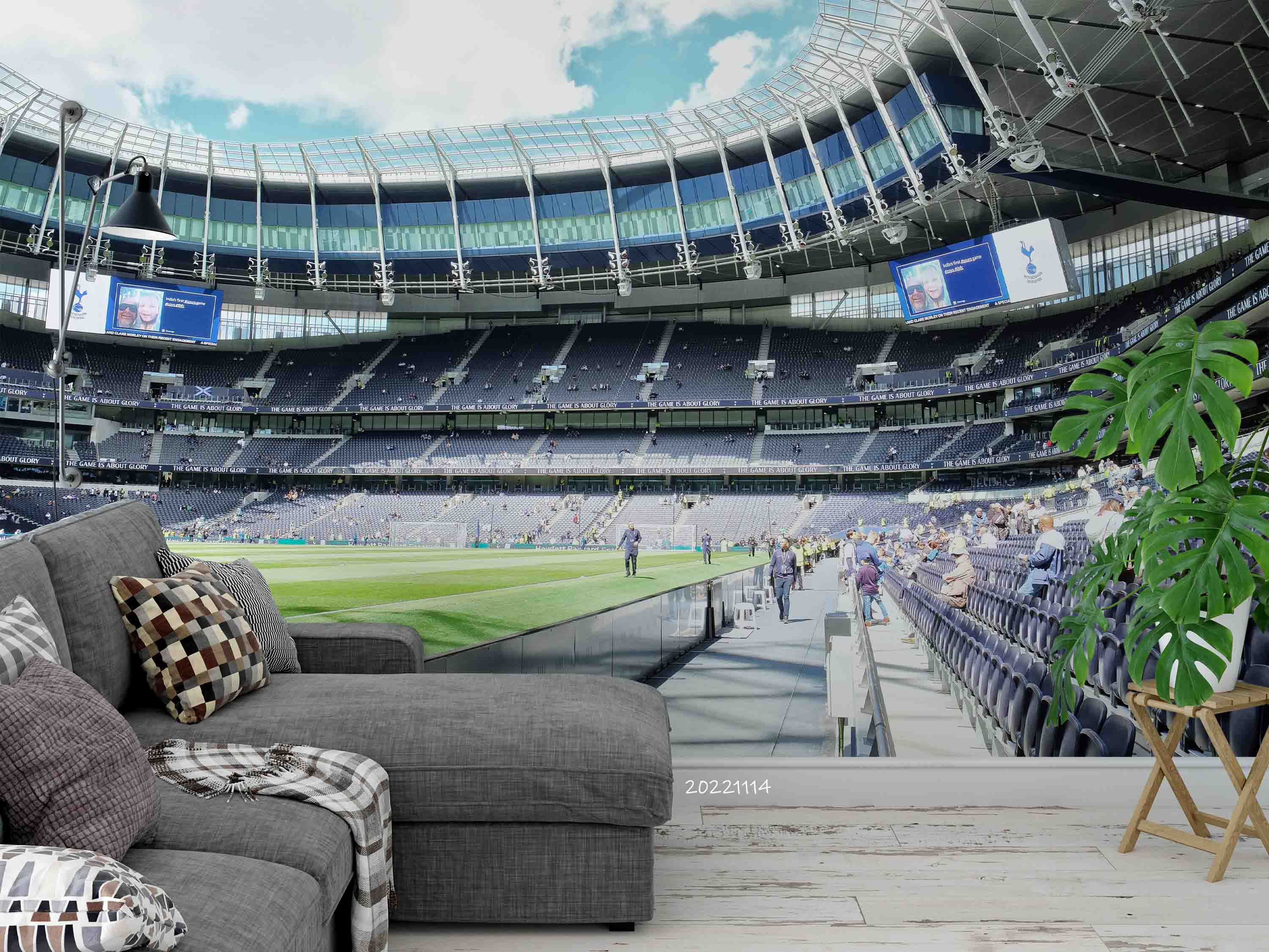 3D England Tottenham Hotspur Stadium Wall Mural Wallpaper GD 185 ...