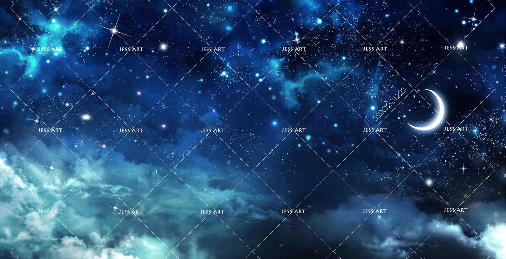 3D Night Sky Star Moon Wall Mural Wallpaper LQH 127 – Jessartdecoration