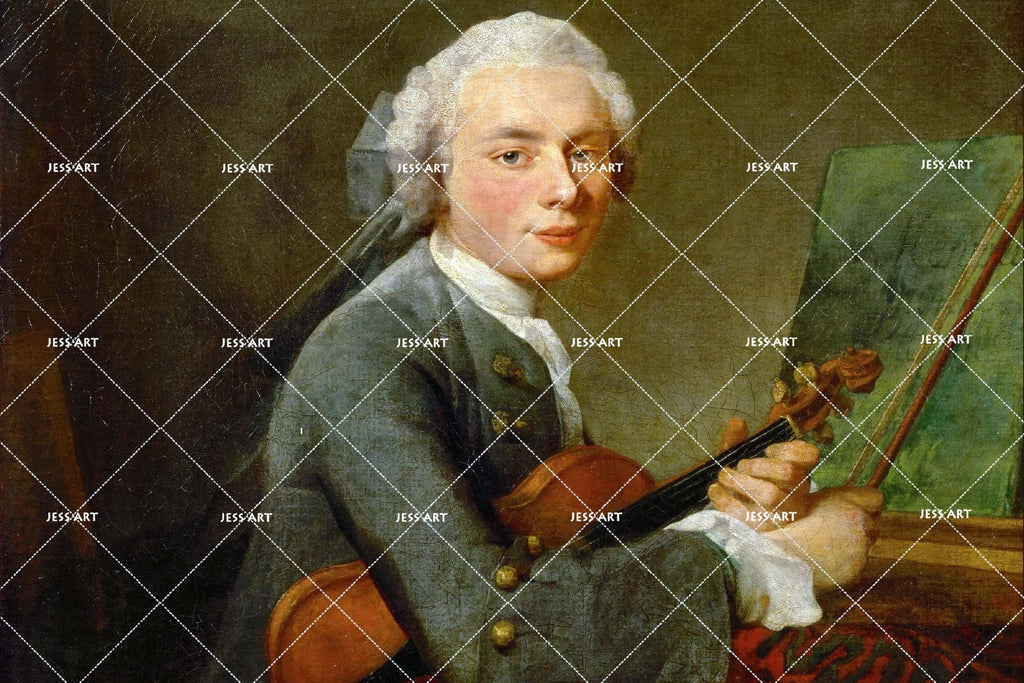 3D violinist violin wall mural wallpaper 22 | Jessartdecoration