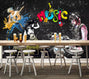 3D colorful graffiti characters music wall mural wallpaper 38 ...