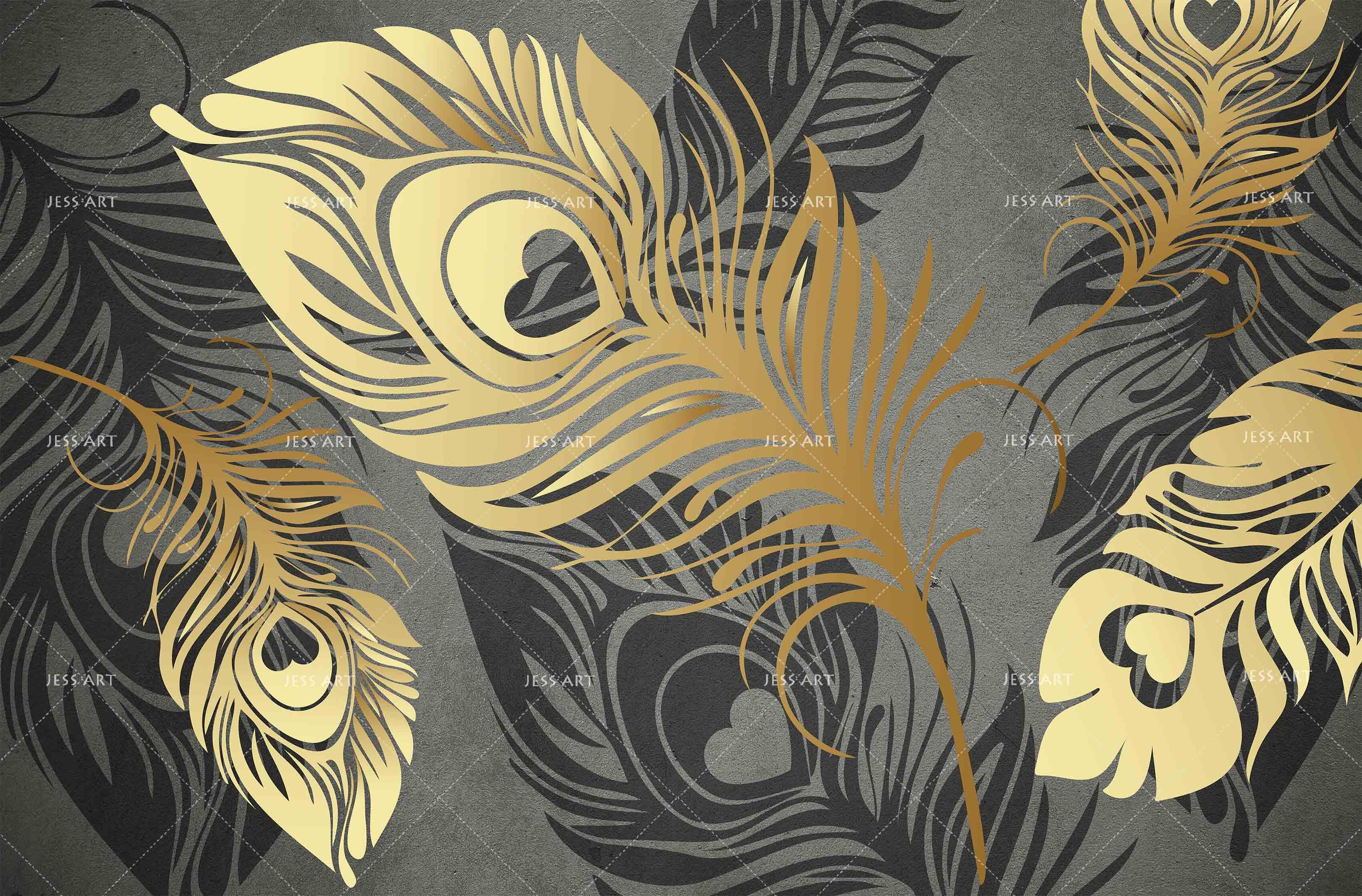 3D Feather Wall Mural Wallpaper 101 – Jessartdecoration