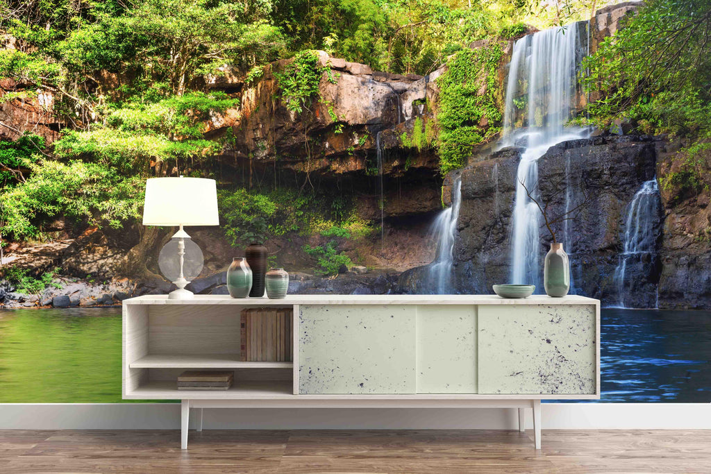 3D Waterfall Scenery Wall Mural Wallpaper 21 | Jessartdecoration